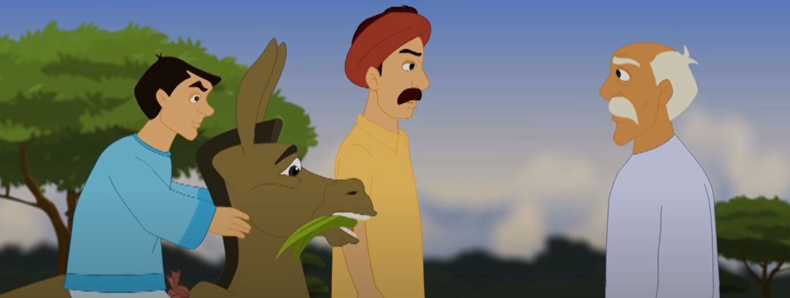 The Farmer, His Son And His Donkey -Story for Kindergarten Students