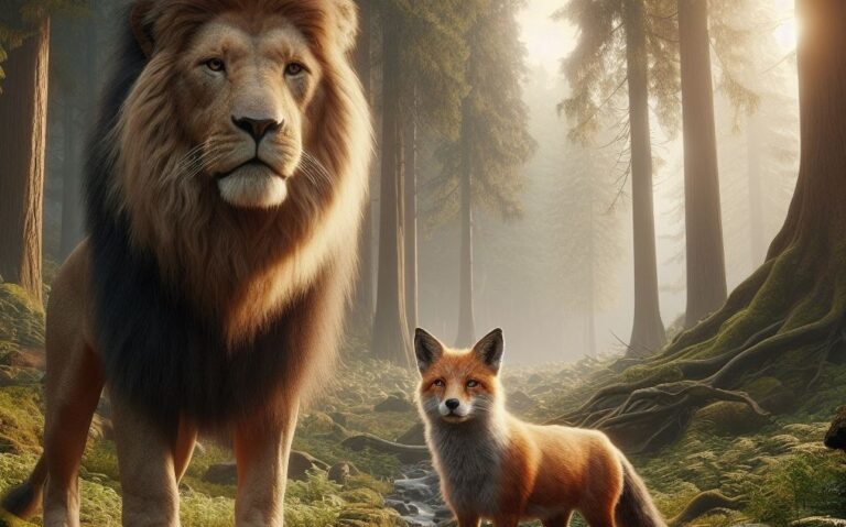 King Lion and fox moral story in Tamil