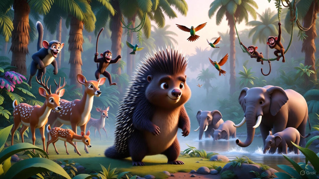 தியாகி ஆன முள்ளம்பன்றி - The Porcupine's Gift - தமிழ் குழந்தை கதைகள்